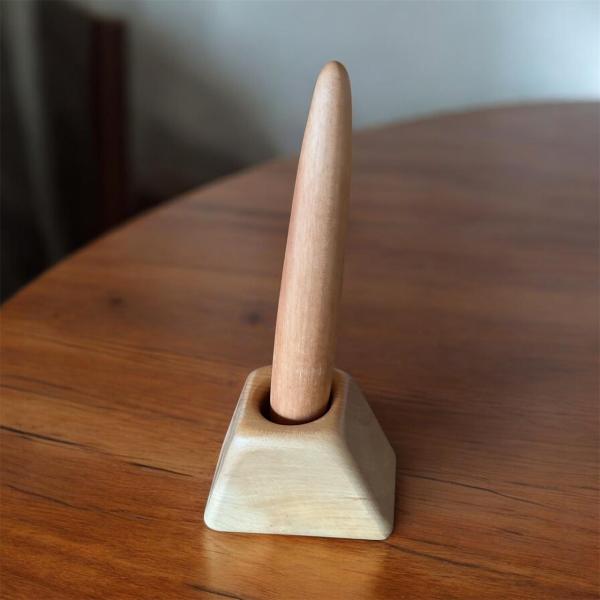 商品発送元：木製品工房アートフォルム公式ストア材料 : 斧折樺仕上 : ウレタン塗装その他指圧棒　若木