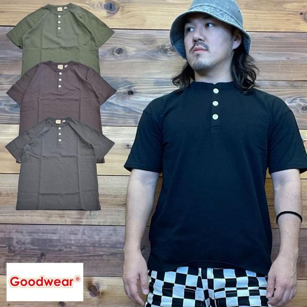 商品発送元：Peace5 親子ペアも出来る子供服のセレクトショップファッション・ブランド、メンズ・紳士服、カットソーGOOD WEAR（グッドウェアー） ヘンリーネックTシャツ■商品説明アメリカコットン特有のドライ感に肉厚で縫製強度の高いタ...