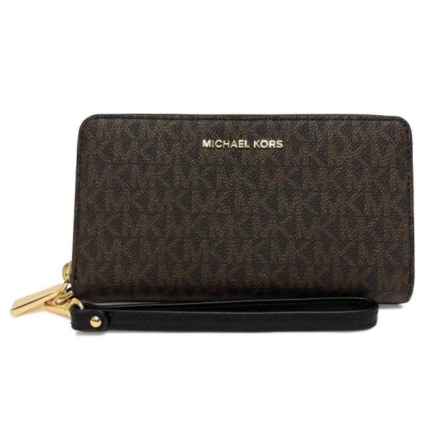 商品発送元：海外ブランドショップ フォンテネット34F1GJ6E3Bファッション・ブランドブランド：Michael Kors（マイケルコース）型番：34F1GJ6E3Bカラー：BROWN/BLKサイズ：約H10×W18×D2.5cm素材：レ...
