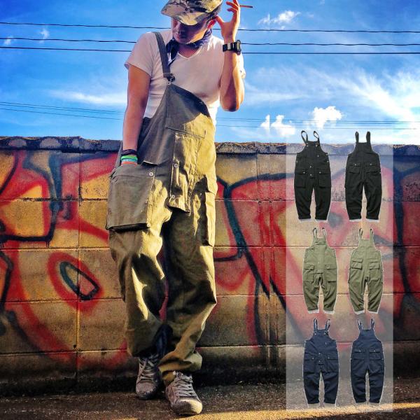 商品発送元：RAiseNeE公式メンズファッションSHOPファッション・ブランド、メンズ・紳士服、その他■■ 商品説明 ■■ファッション定番アイテムです大容量の大きなポケットが目を引きますマリオで有名なオーバーオールですが、着脱も快適、軽量...