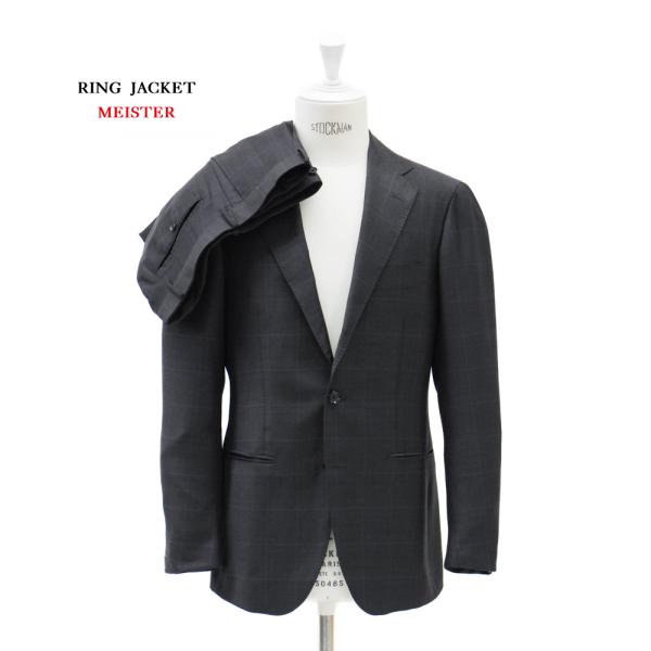 商品発送元：RING JACKET OUTLETファッション・ブランド、メンズ・紳士服、スーツ・セットアップ商品についてダークブラウンにさりげなく入ったチェック柄。遠目で見ると無地にも見えるこちらのスーツは、ブラウンのトーンも控えめなのでブ...