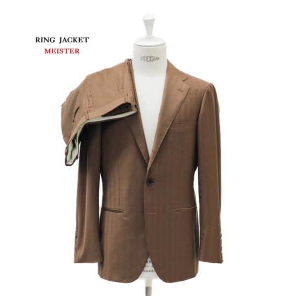 商品発送元：RING JACKET OUTLETファッション・ブランド、メンズ・紳士服、スーツ・セットアップ商品について上質なウールでしか実現し得ない光沢、ヌメり感のある肌触りが特徴的でウールのみで構成された生地とは思えない風合いである。明...