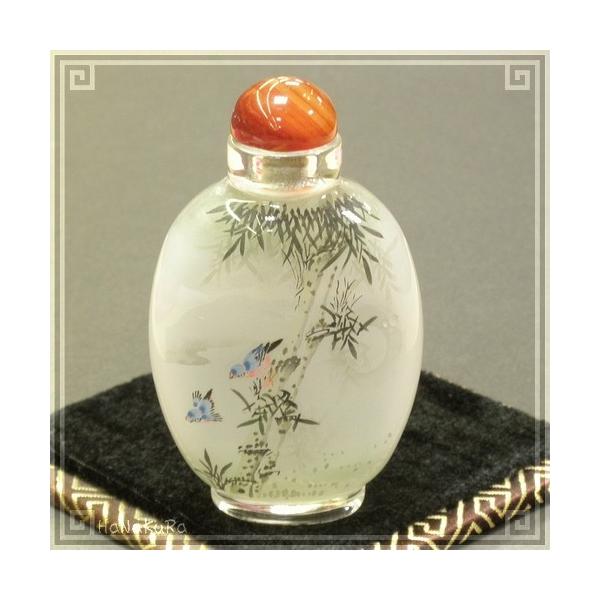 商品発送元：中国雑貨 華蔵おもちゃ・ホビー・ゲーム、アート・美術品・骨董品・民芸品、工芸品・民芸品、ガラス細工鼻煙壷(びえんこ)と呼ばれる、内側から絵を手描きしたガラス小瓶です。(鼻煙壺、鼻煙瓶と呼ぶ場合もあります)両面共に、イソヒヨドリと...