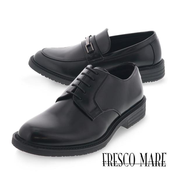 商品発送元：靴のシューマート Online Storeバッグ・靴・小物、靴、メンズ、ビジネスシューズFRESCOMARE フレスコマーレ超軽量 メンズ 防水ビジネスシューズ 51701 プレーン / 51702 ビットカラー：BLK　ブラッ...