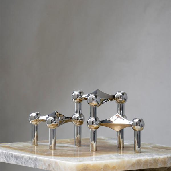 商品発送元：nest 北欧モダンなインテリア雑貨【1〜2日以内に発送予定（店舗休業日を除く）】生活・インテリア・文具、日用品・生活雑貨、キャンドルスタンドアイコニックなヴィンテージデザインが復刻！こちらは、お得な3個セットです。あ、このキャ...