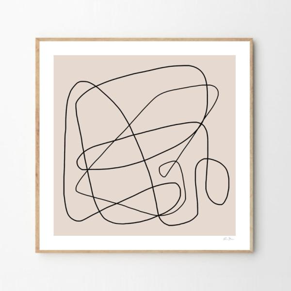 商品発送元：nest 北欧モダンなインテリア雑貨【1〜2日以内に発送予定（店舗休業日を除く）】生活・インテリア・文具、インテリア小物・置物、その他抽象的なラインTHE POSTER CLUB は、デンマークのコペンハーゲンに拠点を置くポスタ...