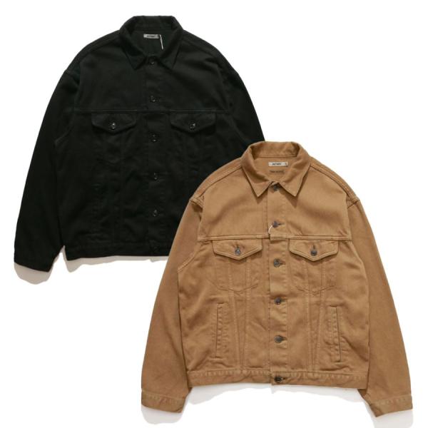 商品発送元：BINファッション・ブランド、メンズ・紳士服Material:コットン100%Color: Khaki,BlackSize: M,L 【discription】 AUTHENメンズのトラッカータイプのツイルジャケット。SILKN...
