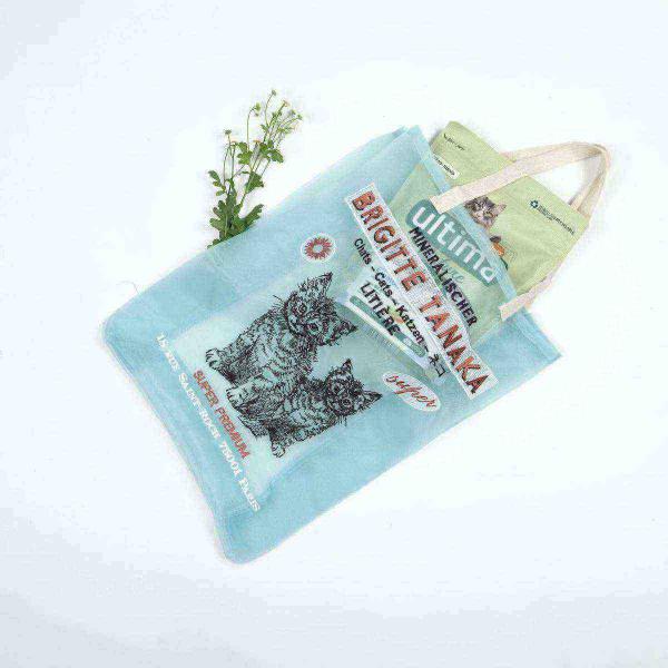 商品発送元：BINバッグ・靴・小物、バッグ、婦人用バッグMaterial: Organza &amp; handmade embroidery Color: multi  Size:Freediscription※刺繍の文字色は赤色です。猫...