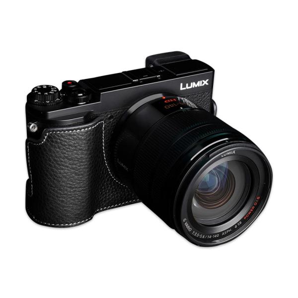 商品発送元：スマイルカメラ家電・AV機器・カメラ、デジタルカメラ、デジカメアクセサリーPanasonic LUMIX GX7 Mark III用、レザーボディーハーフケース。ケースを装着したままバッテリー交換が可能です。ケースを装着したまま...
