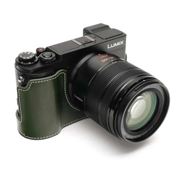 商品発送元：スマイルカメラ発送日情報（お取り寄せ：通常1〜2ヶ月以内に発送）家電・AV機器・カメラ、デジタルカメラ、デジカメアクセサリーPanasonic LUMIX GX7 Mark III用、レザーボディーハーフケース。ケースを装着した...