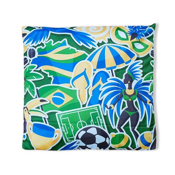 商品発送元：ブラジル直輸入ファッション・雑貨通販 SORTE Brazilスポーツ・アウトドア・旅行、サッカー、その他【クッションカバー】ブラジルトリップデザイン | ブラジルカラー ブラジルの魅力をギュっと詰め込んだデザインがオシャレなク...