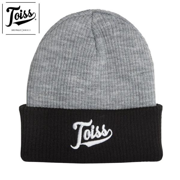 商品発送元：ブラジル直輸入ファッション・雑貨通販 SORTE Brazilファッション・ブランド、メンズ・紳士服、ブランド、その他TOISS トイス オリジナルロゴ刺繍 ニットキャップ "GORRO MESCLA" | グレー×ブラック ネ...