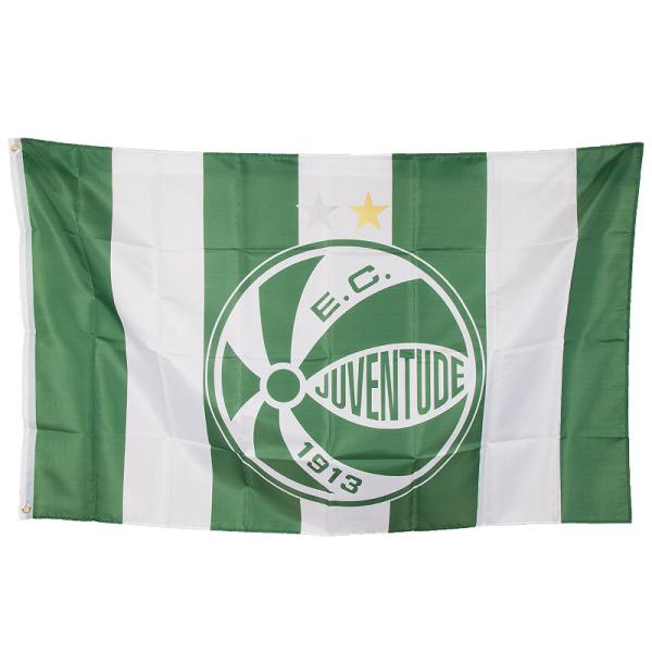商品発送元：ブラジル直輸入ファッション・雑貨通販 SORTE Brazilスポーツ・アウトドア・旅行、サッカー、その他ECジュベントゥージ チームフラッグ【EC JUVENTUDE】エンブレムデザイン リオグランデドスルを本拠地とするブラジ...
