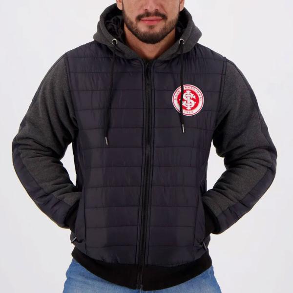 商品発送元：ブラジル直輸入ファッション・雑貨通販 SORTE Brazilスポーツ・アウトドア・旅行、サッカー、ウェア、レプリカユニフォーム、クラブチームインテルナシオナル フード付き 切り替え ダウンジャケット【INTERNACIONAL...