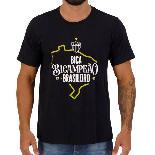 商品発送元：ブラジル直輸入ファッション・雑貨通販 SORTE Brazilスポーツ・アウトドア・旅行、サッカー、ウェア、レプリカユニフォーム、クラブチームアトレチコミネイロ公式ブラジルリーグ優勝記念デザインTシャツ【ATLETICO MIN...