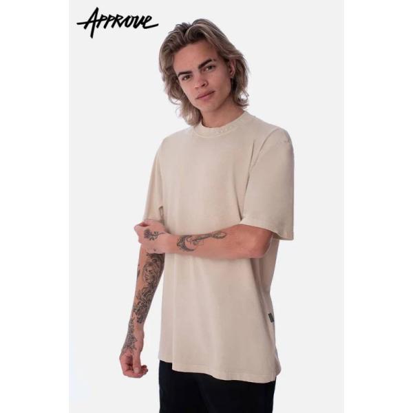商品発送元：ブラジル直輸入ファッション・雑貨通販 SORTE Brazilファッション・ブランド、カジュアル、メンズカジュアルウェア、Tシャツ、コラボアプルーヴ Tシャツ キャンバス ベージュ APPROVE CANVAS ブラジル発カジュ...