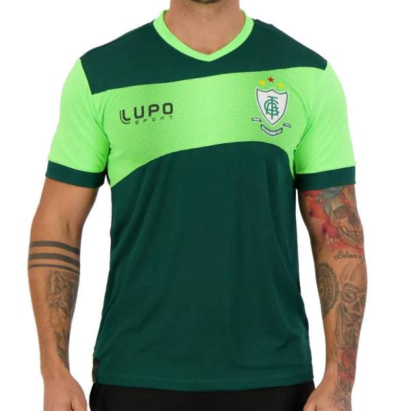 商品発送元：ブラジル直輸入ファッション・雑貨通販 SORTE Brazilスポーツ・アウトドア・旅行、サッカー、その他アメリカミネイロ公式グラフィックデザイン練習着 LUPO トレーニング プラクティスシャツ【AMERICA MINEIRO...