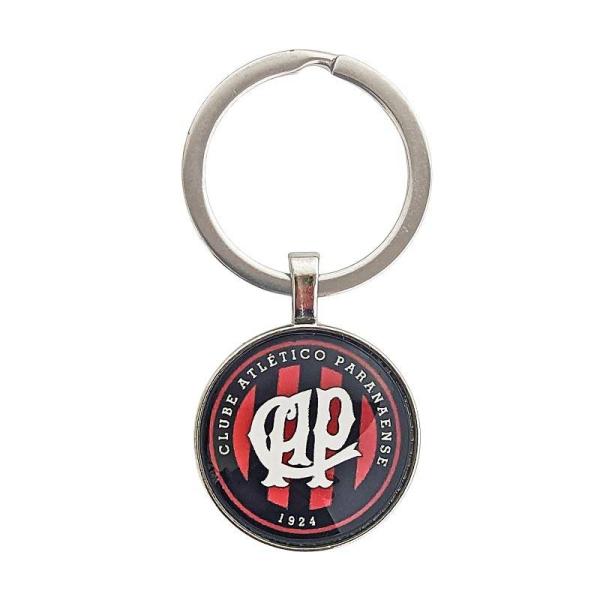 商品発送元：ブラジル直輸入ファッション・雑貨通販 SORTE Brazilスポーツ・アウトドア・旅行、サッカー、ウェア、レプリカユニフォーム、クラブチームアトレチコパラナエンセ クリアガラスサークル型キーホルダー【ATLETICO PARA...