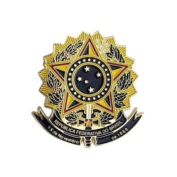 商品発送元：ブラジル直輸入ファッション・雑貨通販 SORTE Brazilスポーツ・アウトドア・旅行、サッカー、その他ブラジル国章エンブレムピンバッジ Republica Federativa do Brasilミニサイズで多様途に使える国...