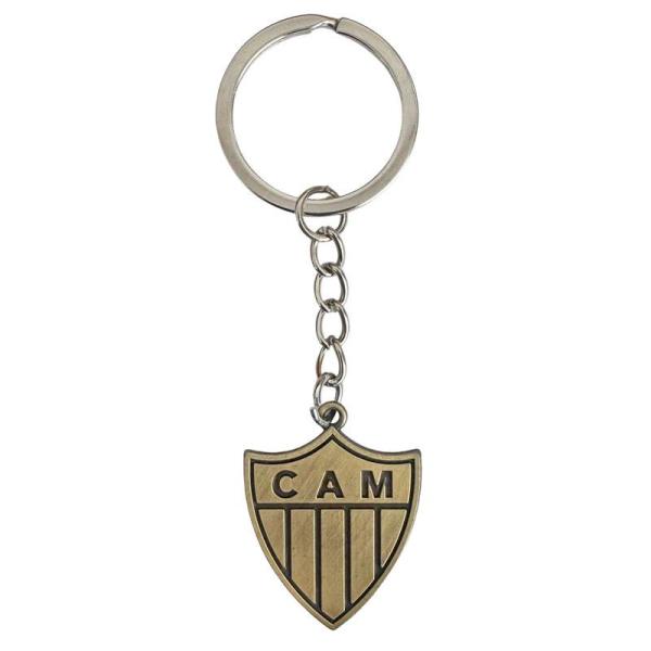 商品発送元：ブラジル直輸入ファッション・雑貨通販 SORTE Brazilスポーツ・アウトドア・旅行、サッカー、ウェア、レプリカユニフォーム、クラブチームアトレチコミネイロ両面エンブレム ATLETICO MINEIRO ブロンズカラーキー...