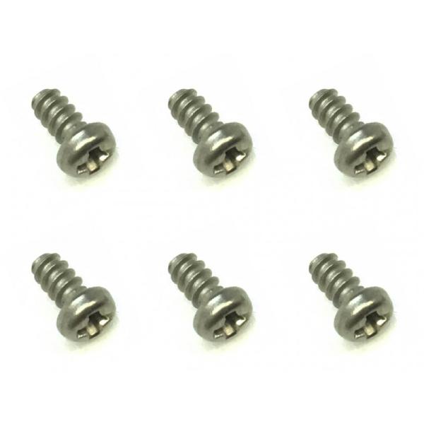 商品発送元：ラジコン模型パーツのS-techsおもちゃ・ホビー・ゲーム2mmのチタンタッピングビスです。This is a pack of six  SQUARE R/C 2x4mm  tapping Titanium Button Hea...