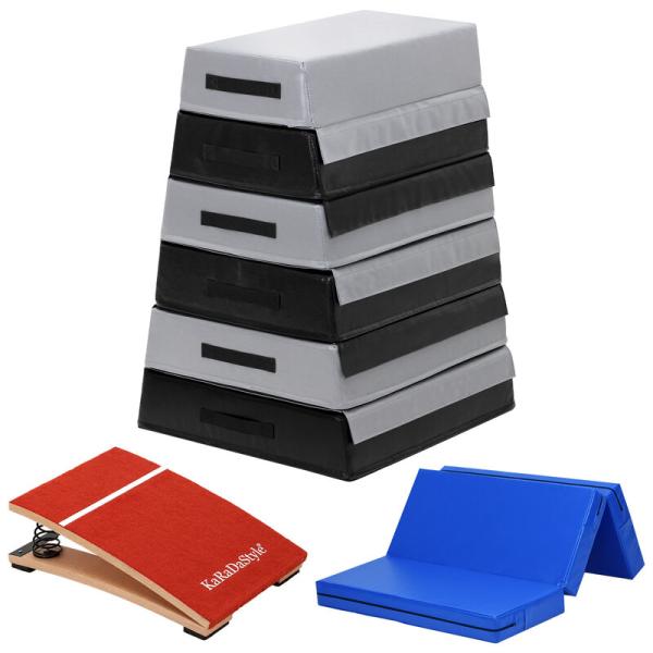 商品発送元：地球問屋スポーツ・アウトドア・旅行製品仕様商品名跳び箱 ソフト 飛び箱 とび箱 ジョイント式 とびばこ 子供 運動 自宅 体育 クッション 子ども 室内 家庭用 ロイター板 スプリング式 ジャンプ板 着地 マット 衝撃吸収 (6...