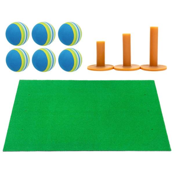 商品発送元：地球問屋スポーツ・アウトドア・旅行製品仕様商品名ゴルフマット 大型 100×170cm ゴルフ 練習 マット 特大 素振り ドライバー スイング 人工芝 練習器具 ゴムマット SBR ゴルフティー ゴルフボール Eセットサイズ縦...