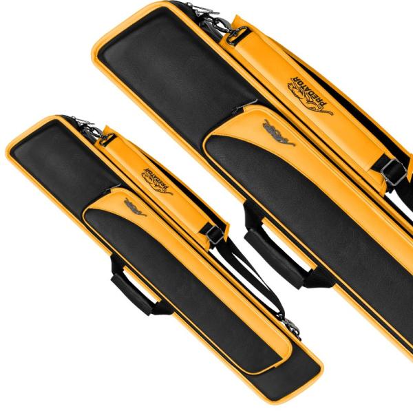 商品発送元：ビリヤード＆ダーツ【イーアールスポーツ】おもちゃ・ホビー・ゲームRoadline キューケース 4×8ブラック/イエローゲームの舞台が道端であれ全世界であれ、プレデターRoadlineケースは、あなたが必要とする場へと道具を携行...