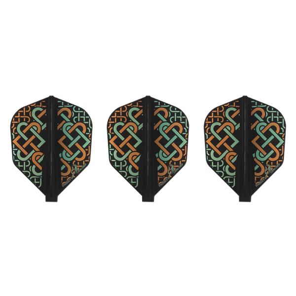 商品発送元：ビリヤード＆ダーツ【イーアールスポーツ】おもちゃ・ホビー・ゲームアイルランドの幸運のおかげ？それともただ卓越しているスキル？Marlise選手のゲームは、すべてスキル次第！ケルト風のプリントが施されたフライトは、スキルを磨きなが...