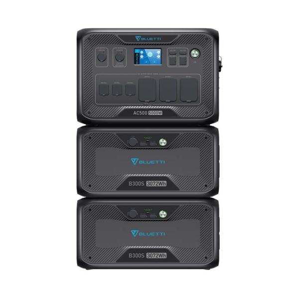 商品発送元：タイムテクノロジー公式ショップ7-9営業日で出荷(取り寄せ)家電・AV機器・カメラ【BLUETTI AC500＆B300Sの特徴】・電気容量をより自由に選べる5000W 定格電力 (10000W サージ)＞容量は3072Whから...