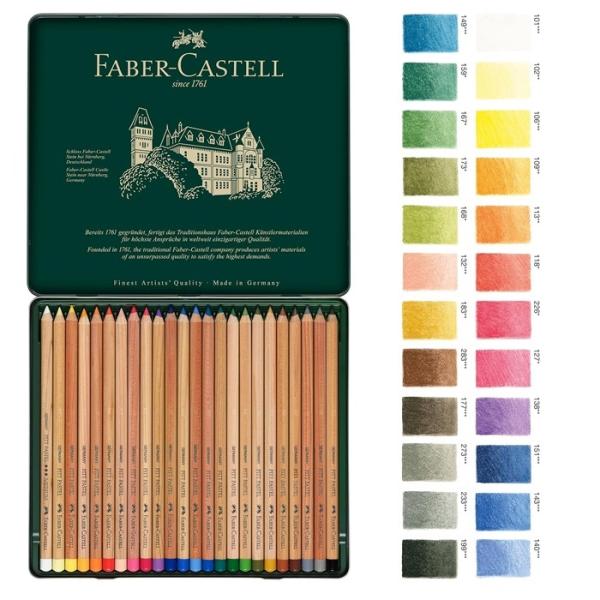 商品発送元：takedaオンラインショップその他ピットパステル鉛筆24色（缶入り）手を汚すことなくパステル画が描ける、ナチュラル軸の鉛筆型パステルです。高品質顔料を使用したミディアム芯は耐光性に優れ、細部の描き込みや線だけで描くデッサン画に...