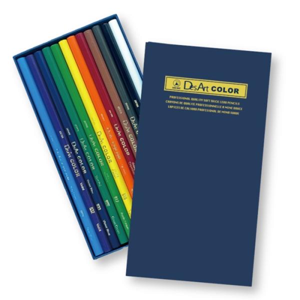 商品発送元：takedaオンラインショップその他DesArt COLOR 12色セット（DA12）カリスマカラーの特性を受け継いだ 純国産 新色鉛筆■ ポイント・驚くほどソフトでなめらかな描き心地・重ね塗り／グラデーションが美しく表現・広い...