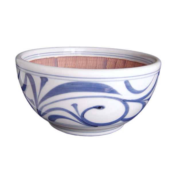 商品発送元：砥部焼通販 e-tobeyaki.com砥部焼・すり鉢生活・インテリア・文具、和食器、大鉢砥部焼 梅山窯 6.5寸すり鉢（唐草文）　●サイズ直径 20.3? × 高さ 10? ●送料無料(北海道,沖縄,一部離島以外の方) 【砥部...