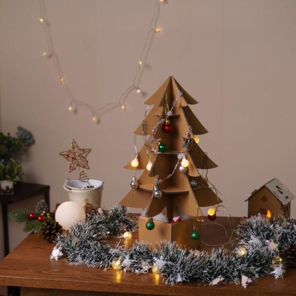 商品発送元：TOMITA ダンボール遊具・家具キッズ・ベビー・マタニティ・簡単に組み立てられ、収納性に優れたツリーです。クリスマスやイベントなどに合わせて、卓上のディスプレイにするのもおすすめです。・軽くて移動も簡単。シンプルなデザインなの...