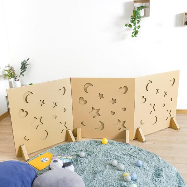 商品発送元：TOMITA ダンボール遊具・家具キッズ・ベビー・マタニティ・ご家庭で、入ると危険な場所やお子さんの遊び場を分けるときにも使えます。保育園では園児を分けたり、イベントの仕切りとして使用していただいています。・星や月、ハートなどに...