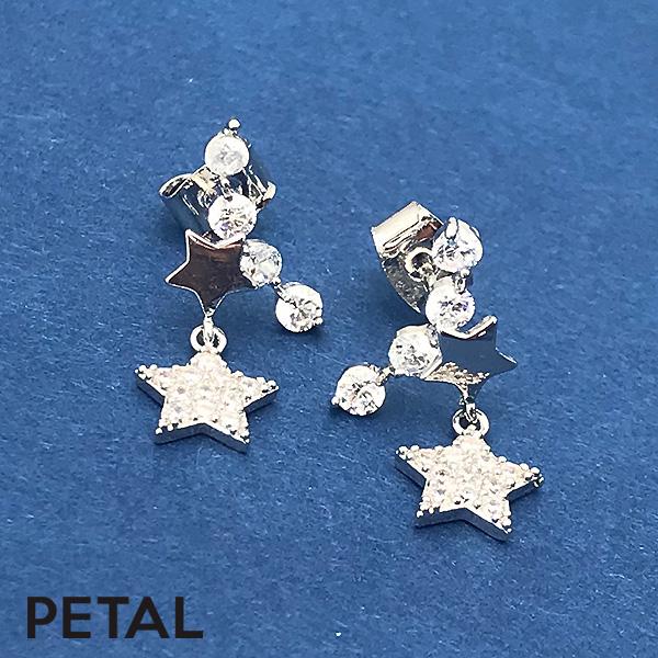 商品発送元：PETAL MARKETジュエリー・アクセサリー、ジュエリー・アクセサリー、ピアス、その他シンプルなcaronシリーズ星のかわいいピアスですキュービックジルコニアの輝きが色々なお洋服のコーデに◎イヤリングもありますよ（PMAER...
