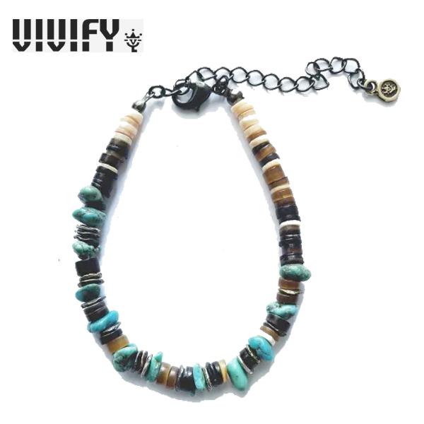 商品発送元：Tools Infinityファッション・ブランド【Tumble Shell&amp;Turquoise Beads Bracelet】COMMENT：シェル（貝）とターコイズとメタルチップを惜しみ無く使った贅沢なビーズブレスレ...