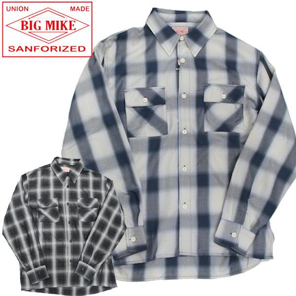 商品発送元：Tools Infinityファッション・ブランド【BIG MIKE（ビッグマイク）】Rayon Mix Ombre Slit L/S Shirts 102615200 102615201裾はスリッド入りのフラット仕様を採用。着...
