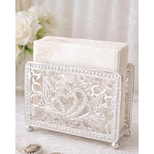 商品発送元：Vanilla Rose生活・インテリア・文具、収納家具、キッチン収納サイズ約W8.4ｘD4ｘＨ11.2cm      材質メタル       繊細なレースのような輝きで、テーブルを格上げまるでレースのような繊細な透かしデザイン...