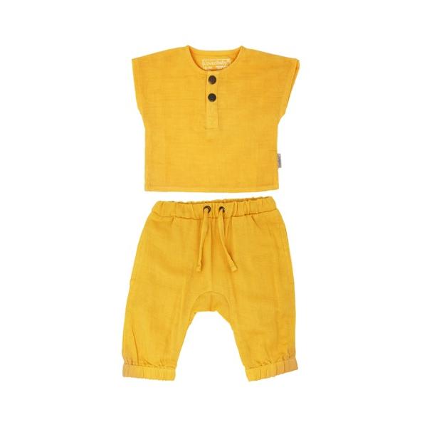 商品発送元：L'ovedbaby 日本公式オンラインショップキッズ・ベビー・マタニティMuslinセットアップ（Tシャツ＆ハレムパンツ）コレクション：Organic Cotton MuslinMuslin TeeとMuslin Harem ...