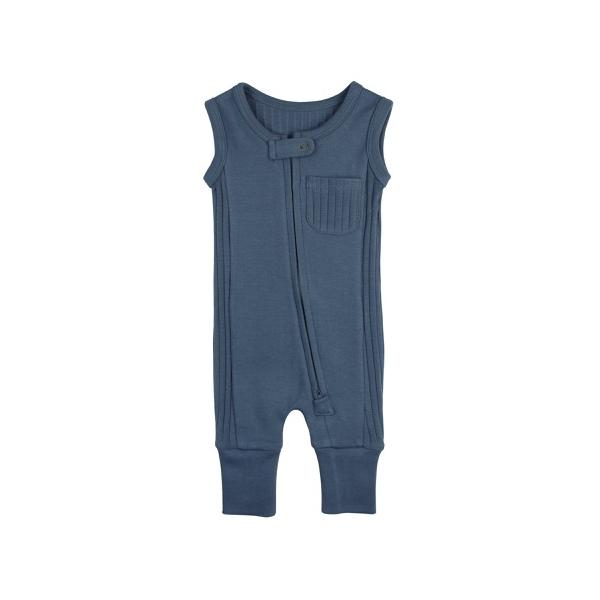 商品発送元：L'ovedbaby 日本公式オンラインショップキッズ・ベビー・マタニティノースリーブロンパースコレクション：Organic Ribbed Collection【カラー展開】5色Adobe（アドビブラウン）Sienna（シエナピ...