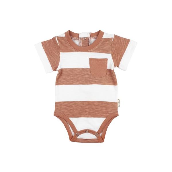 商品発送元：L'ovedbaby 日本公式オンラインショップキッズ・ベビー・マタニティボディースーツコレクション：Set Sail Collection【カラー展開】2色Pool Stripe（プールブルー）Adobe Stripe（アドビ...
