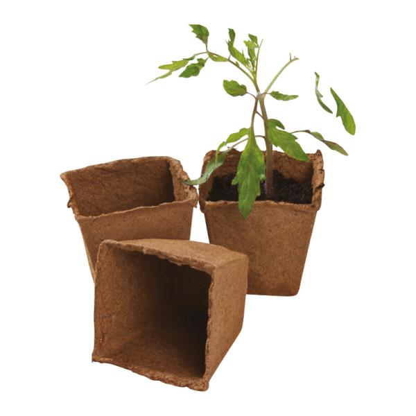 商品発送元：Wexthuset Japan Online StoreFibre Pot  Squareフラワー・ガーデニングココナッツ繊維と紙からできた生物分解性の環境にやさしいポット。育苗や挿し木など、定植する前の小さな苗を育てるのに最適...