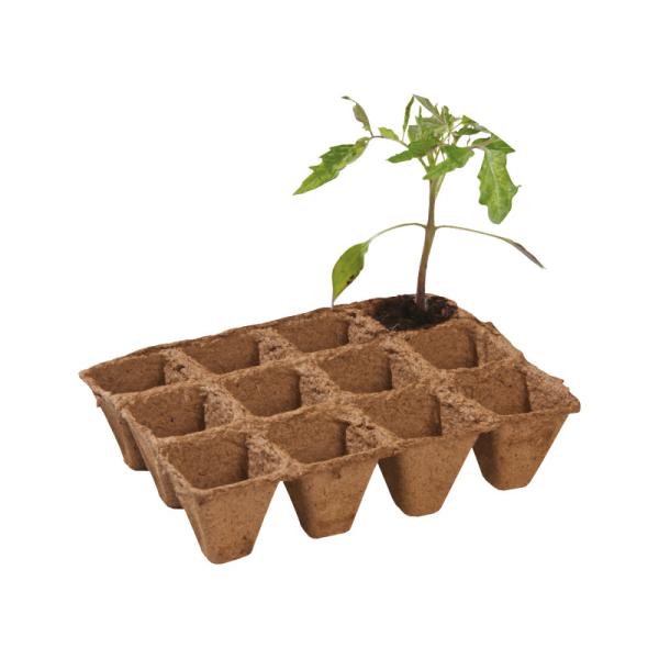 商品発送元：Wexthuset Japan Online StoreFibre Pot Squareフラワー・ガーデニングココナッツ繊維と紙からできた生物分解性の環境にやさしい育苗トレー。　育苗や挿し木など、定植する前の小さな苗を育てるのに...