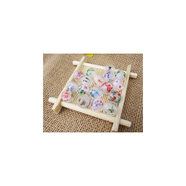 商品発送元：新華書城その他凛とした美しい輝きを放つクリスタルビーズに、中国伝統の技術で表面ではなく内側に丁寧に模様を描いています。サイズ:約14.0 × 10.0?穴径：約4.0mm材質: ガラス内容量：1個発送方法：メール便