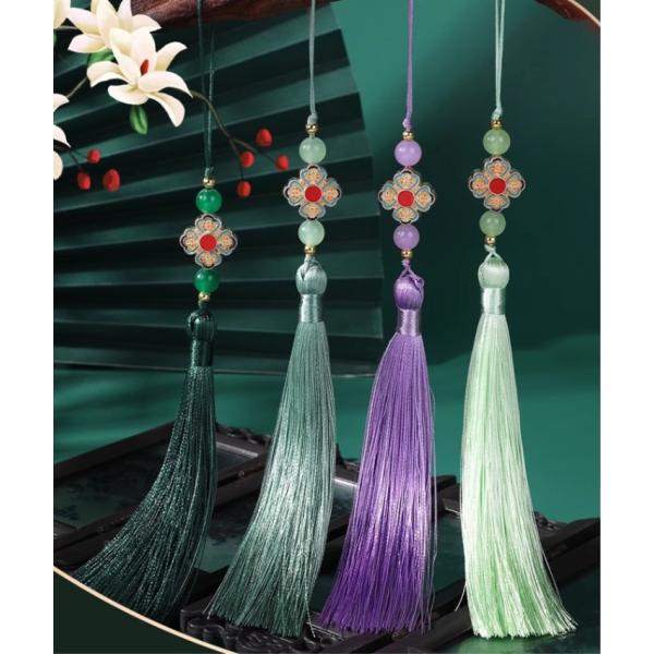 商品発送元：新華書城その他景泰藍四つ葉中国古典フリンジ及びタッセルです。シリーズ名：diy中国結びとフリンジ飾り品パーツ 　材質;ポリエステル/金属商品内容：1色1個発送方法：メール便