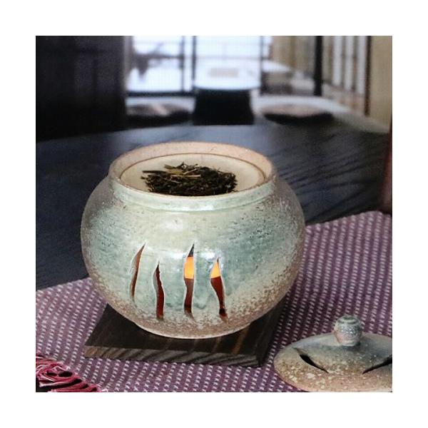 商品発送元：まるいち本店13時までの決済完了で当日出荷（土日祝日除く）生活・インテリア・文具品　番ty-0013　しがらき焼き茶香炉品　名信楽焼き　ビードロ茶香炉　【送料無料】サイズ直径140×高さ125ミリセット内容本体、焼板、ローソク1...