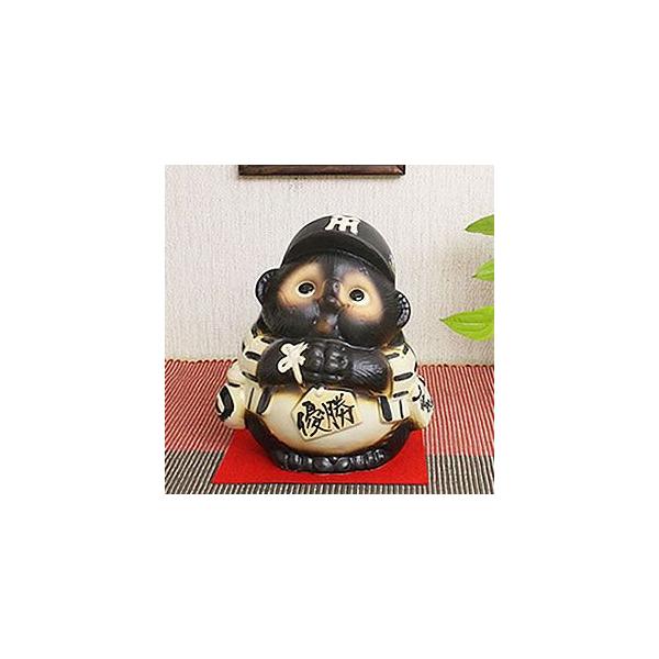 商品発送元：まるいち本店13時までの決済完了で当日出荷（土日祝日除く）生活・インテリア・文具品　番ta-0108【阪神タイガース承認】　阪神たぬき （しがらきやき）品　名信楽焼き 阪神タイガース優勝お願い子狸 置物　【送料無料】サイズ・重量...