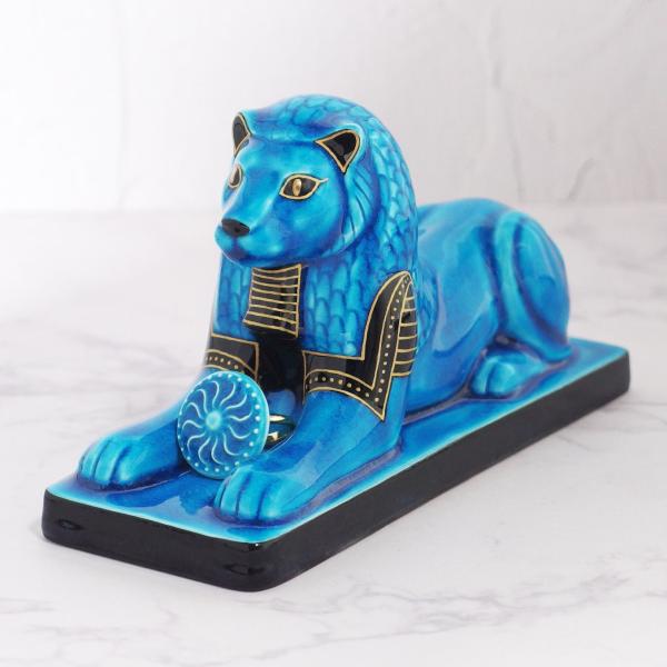 商品発送元：HatsuZanサイズ：17.8×6.5×9.2Hcm  電子レンジ：不可 食器洗浄機：不可  材質：磁器その他【エジプト九栄神 青釉オーナメント 縁起物 日本製】幸兵衛窯 エジプト九栄神 Persian Blue Orname...