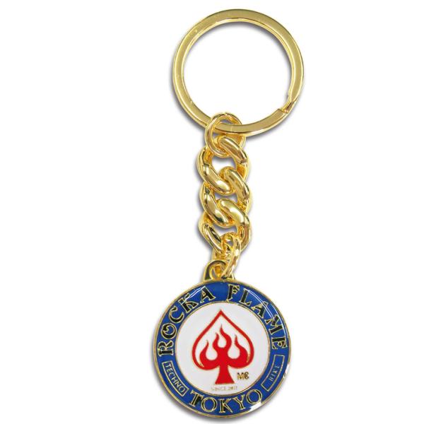 商品発送元：ROCKA FLAME車・バイクROCKA FLAME のターゲットマーク キーホルダーキメキメ、キラキラのゴールドプレートUK R&amp;Bファンなら誰でも知っているMODS使用のターゲットマークカラーをそのままROCKA ...
